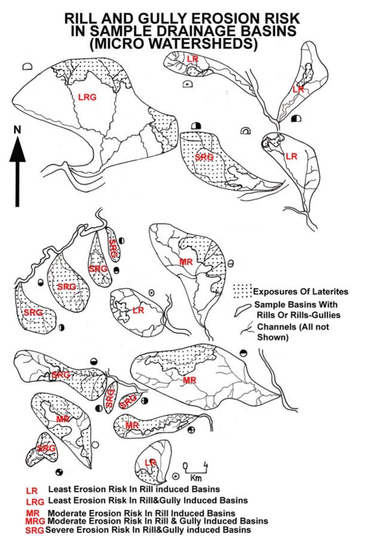 Rill and gully erosion risk of lateritic terrain in