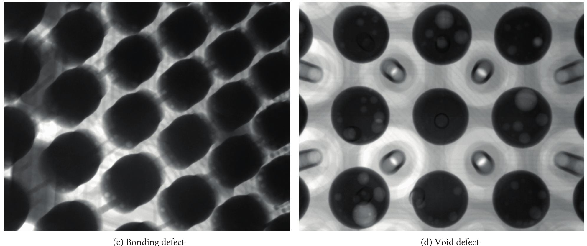 Figure 4 - Detection of BGA solder defects from X-ray images