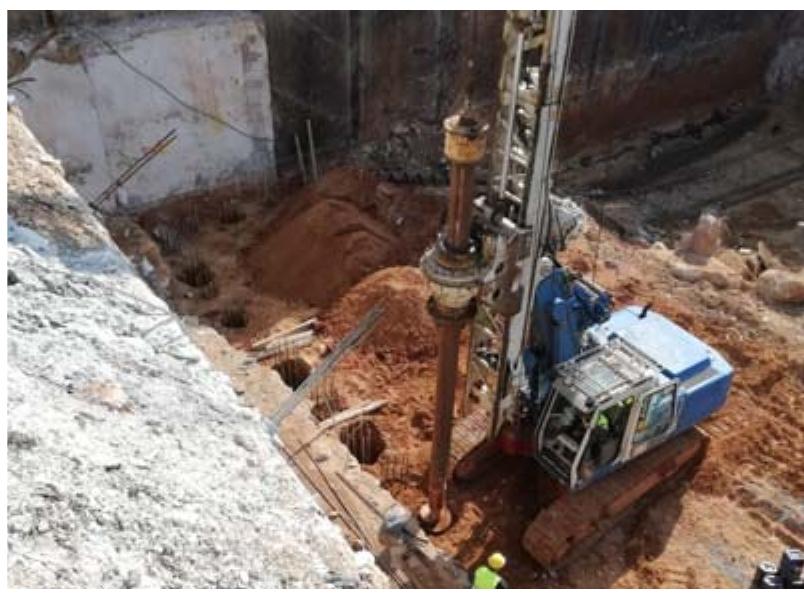 Figure 3 - from Cantilever Shoring Piles with Prestressing