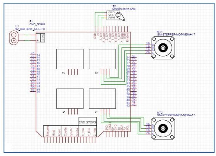 As shown in the block diagram of the automatic writing