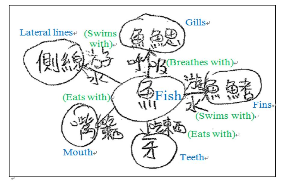 Student 1 post-concept map. fig. 2. student 1 pre-concept