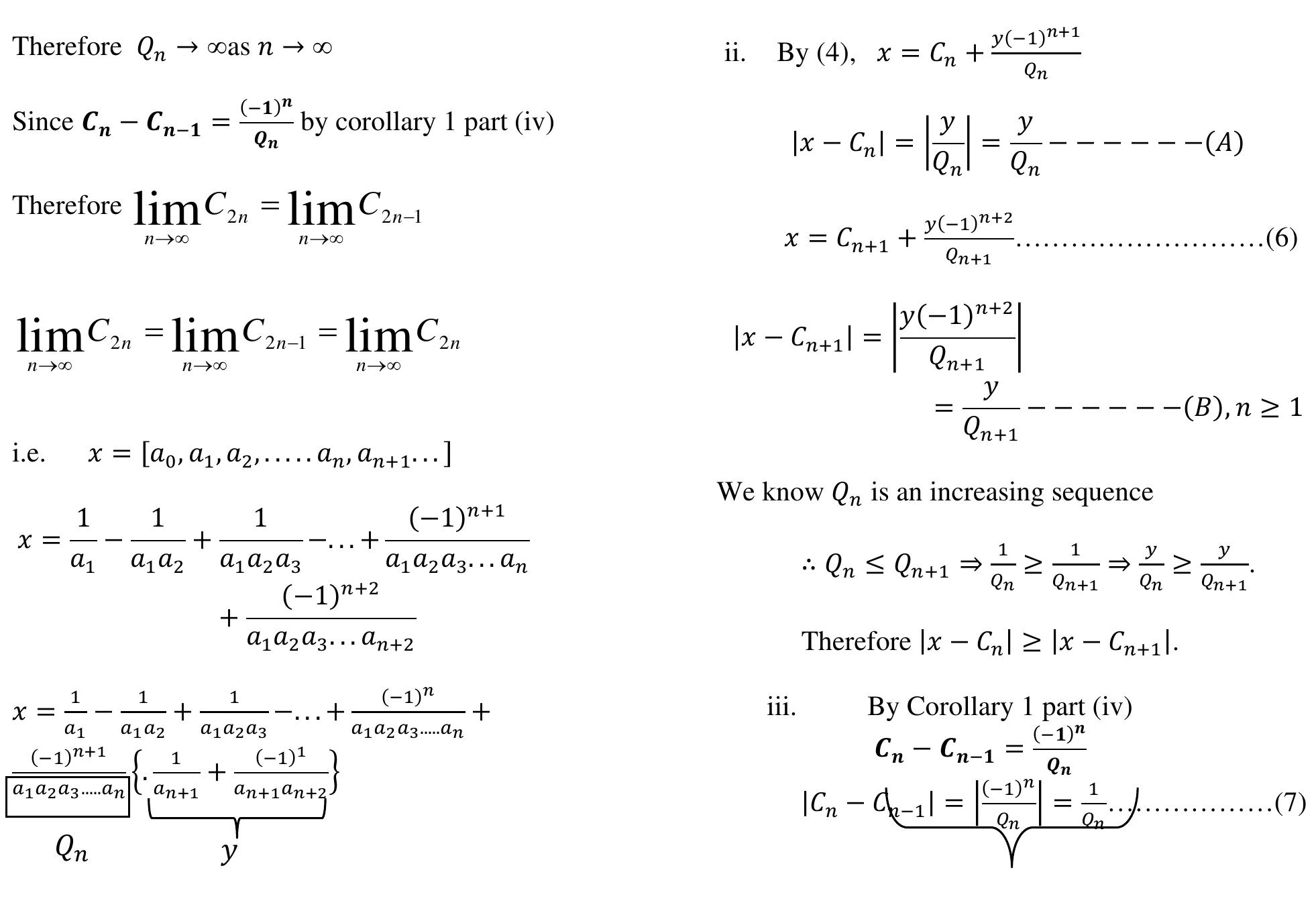 Since q, = qn-14n: {q» }is an increasing sequence iconic