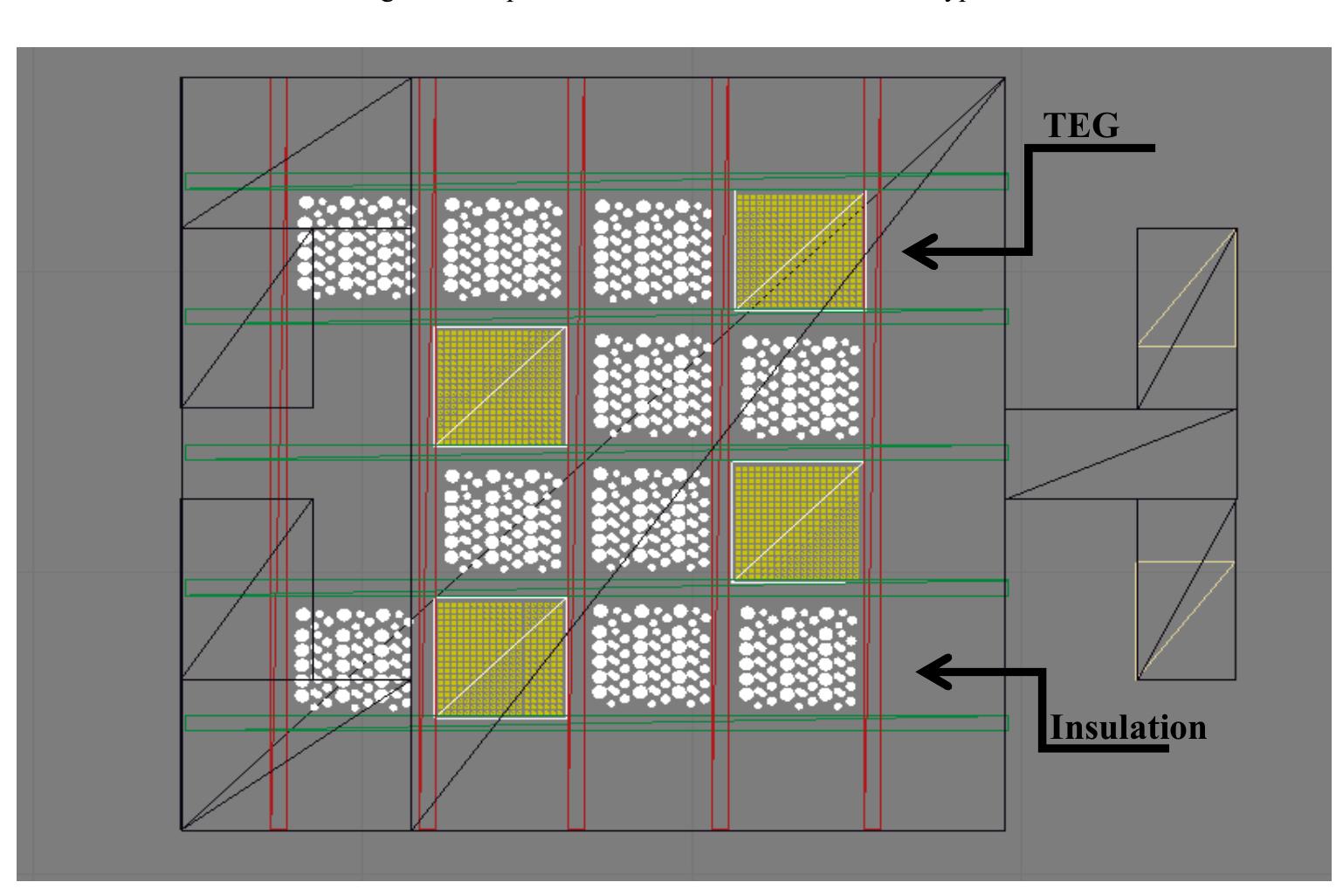 Top view schematic representation of prototype