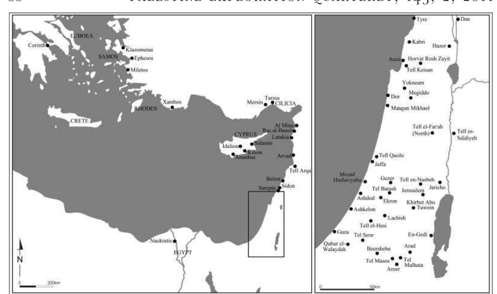 We ge map showing the location of the sites mentioned in the