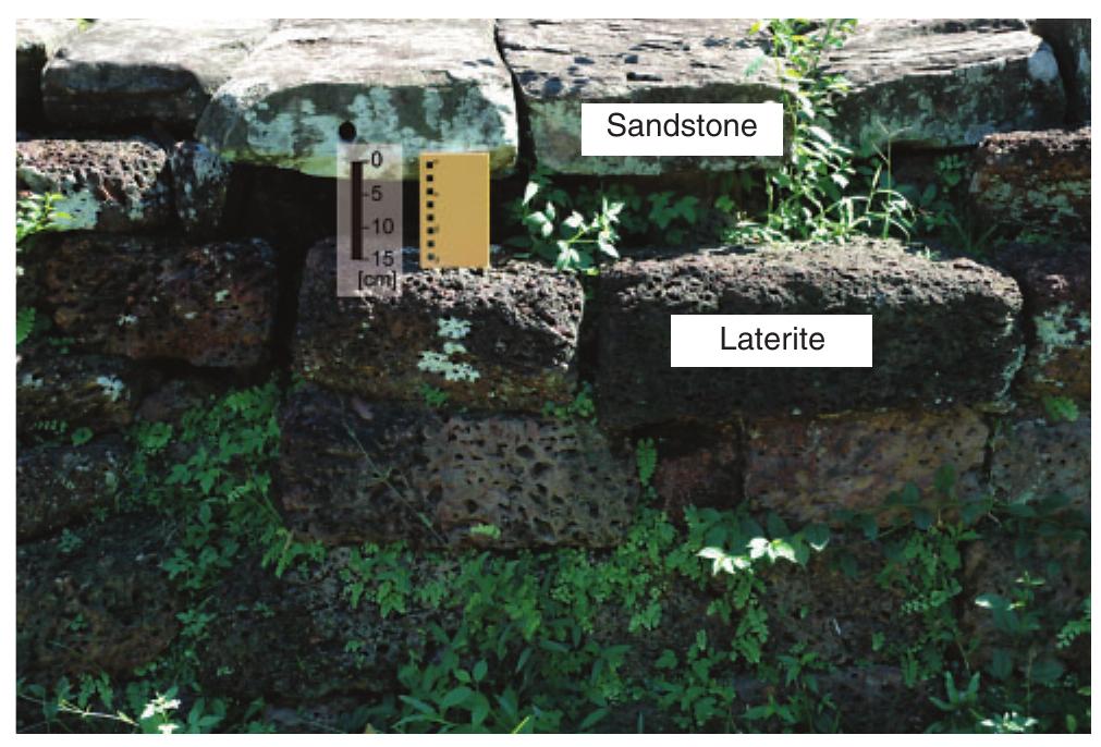 Photograph of the bayon monument terrace structure. it is