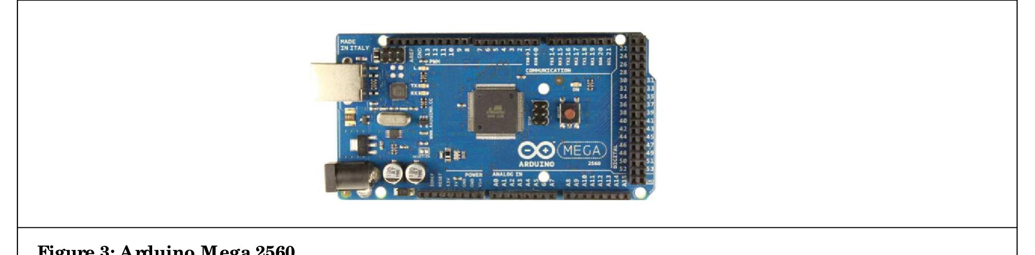 Arduino Mega 2560 Microcontroller Board With The A Tmega2560