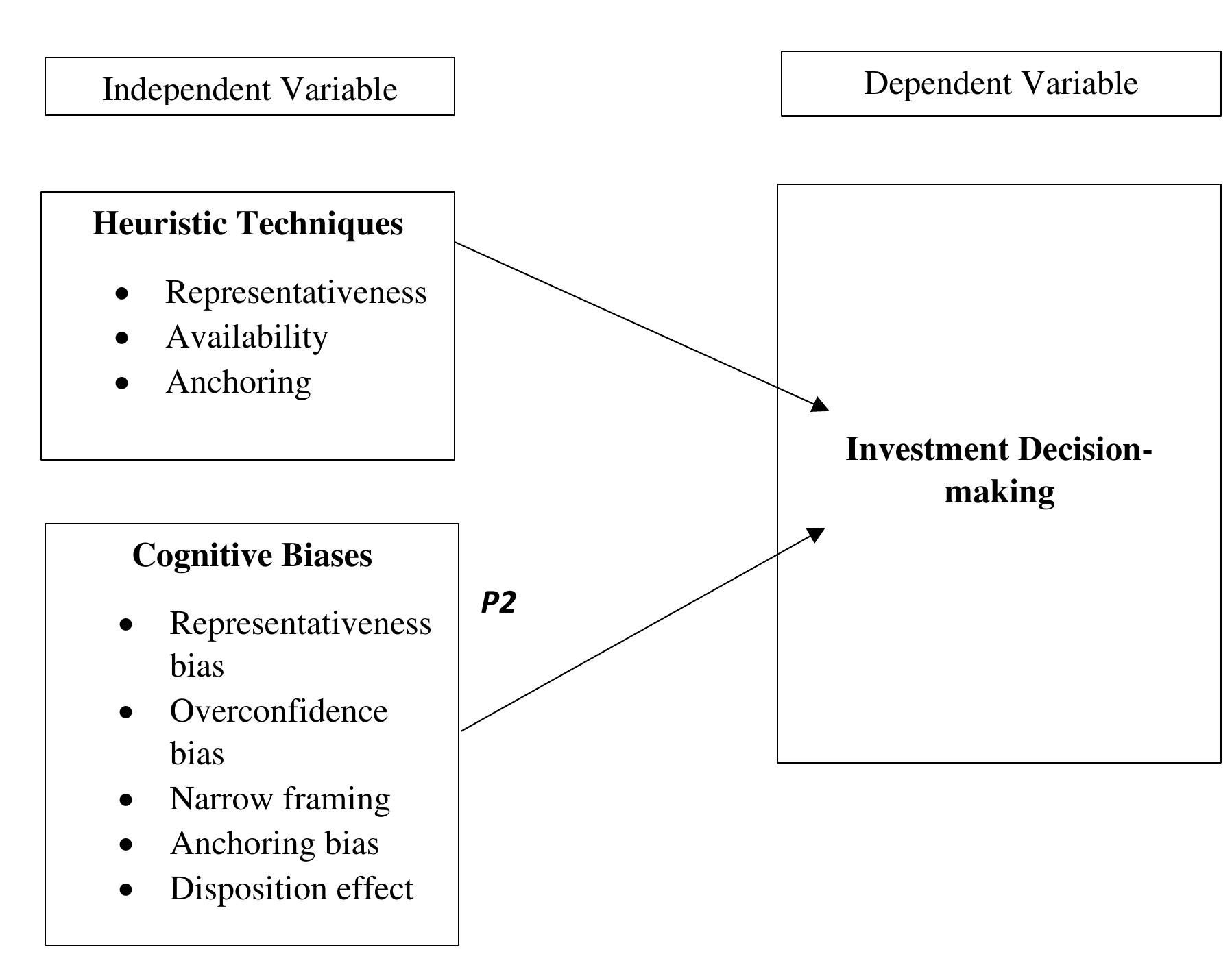 Influence of heuristic techniques and biases in investment