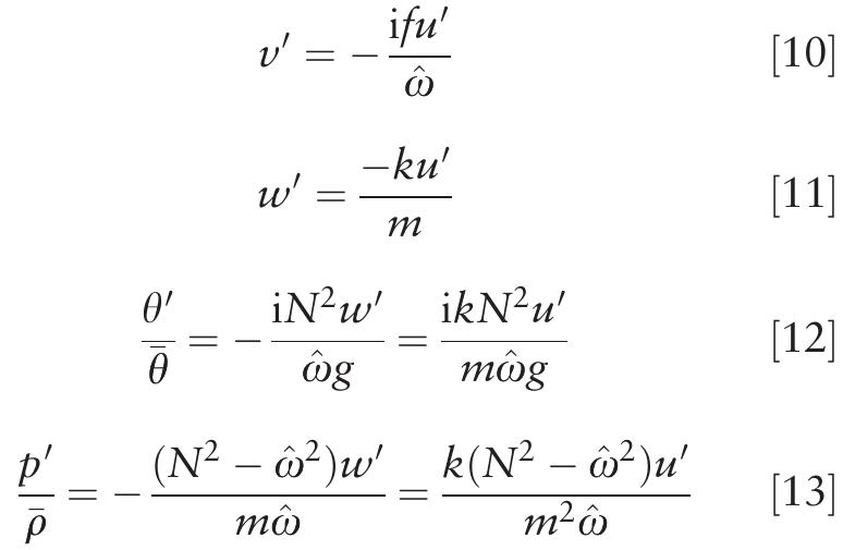 The dispersion relation, eqn [9], reveals that gravity waves