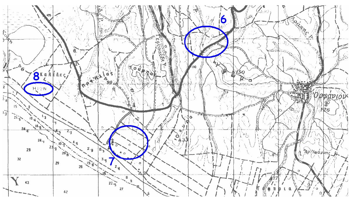 The ruins in the place «harubkole» of the map of 1901 were