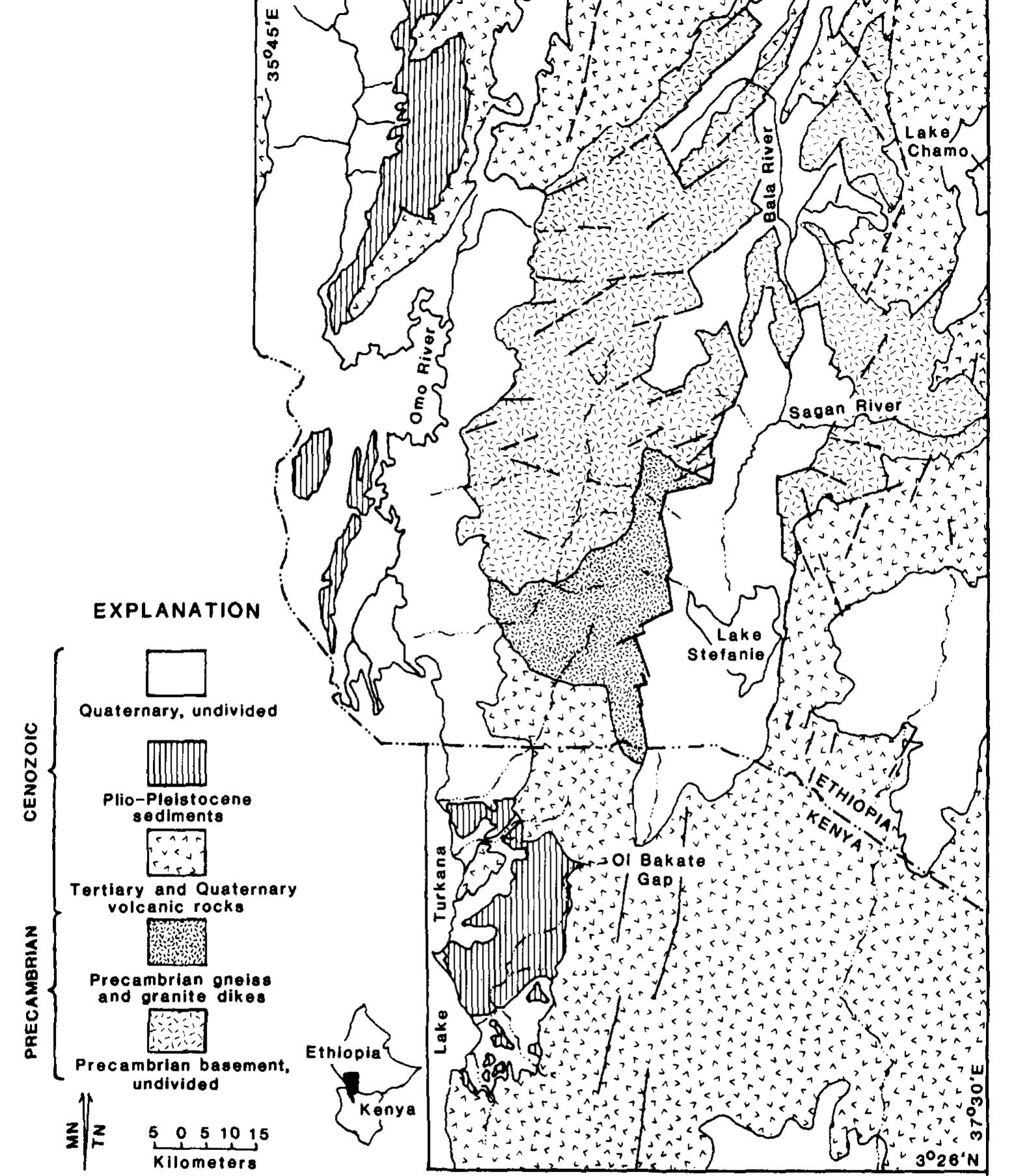 Geologic map of the east turkana—chew bahir (stefanie}—omo