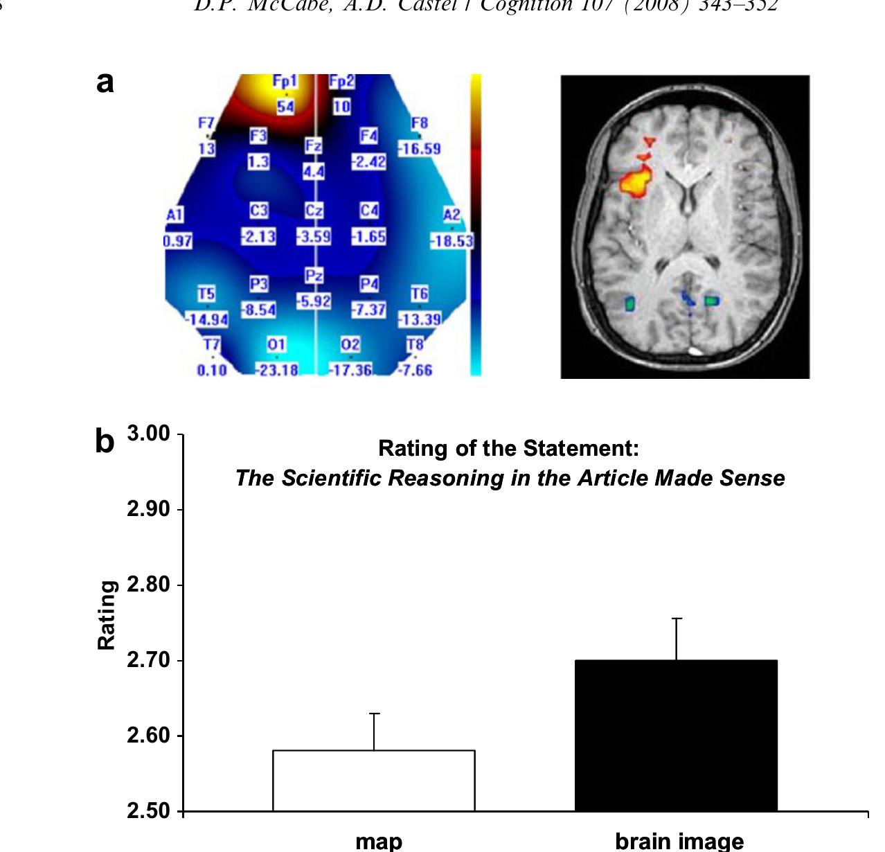(a) examples of the topographical map and brain image used