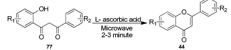 Ascorbic Acid Catalyzed Synthesis Of Flavones Under