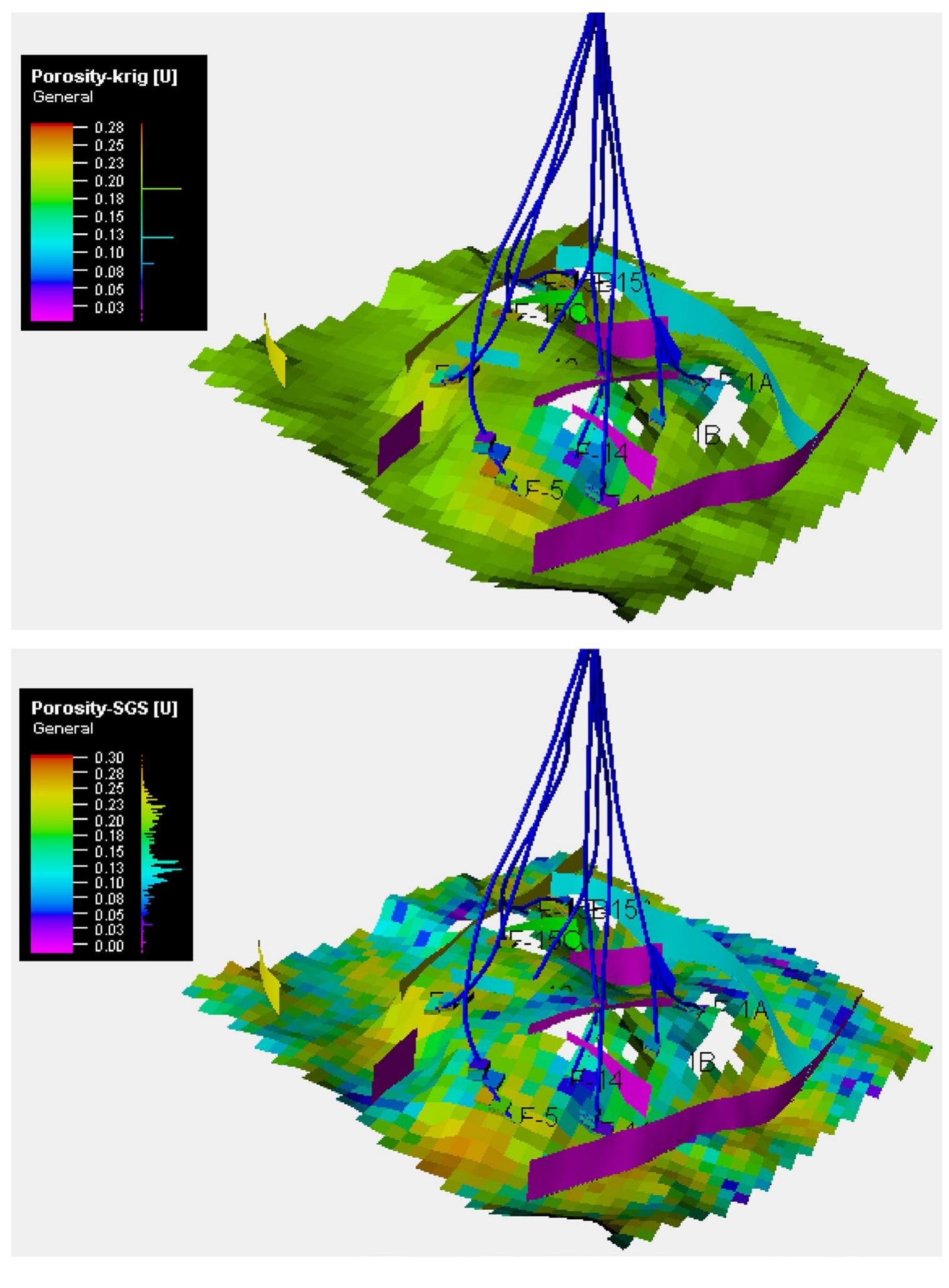 Porosity total porosity ¢@ is derived from the density log