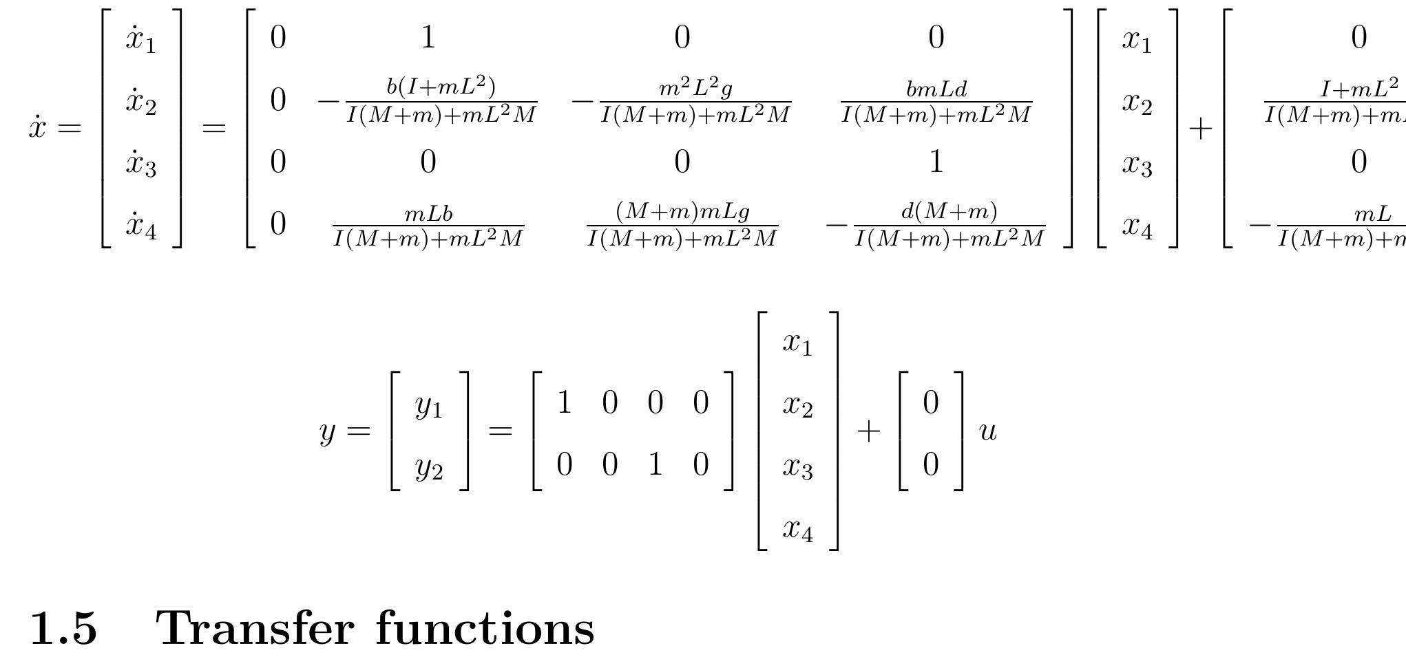 To Obtain The Transfer Functions Of The Equations Of The