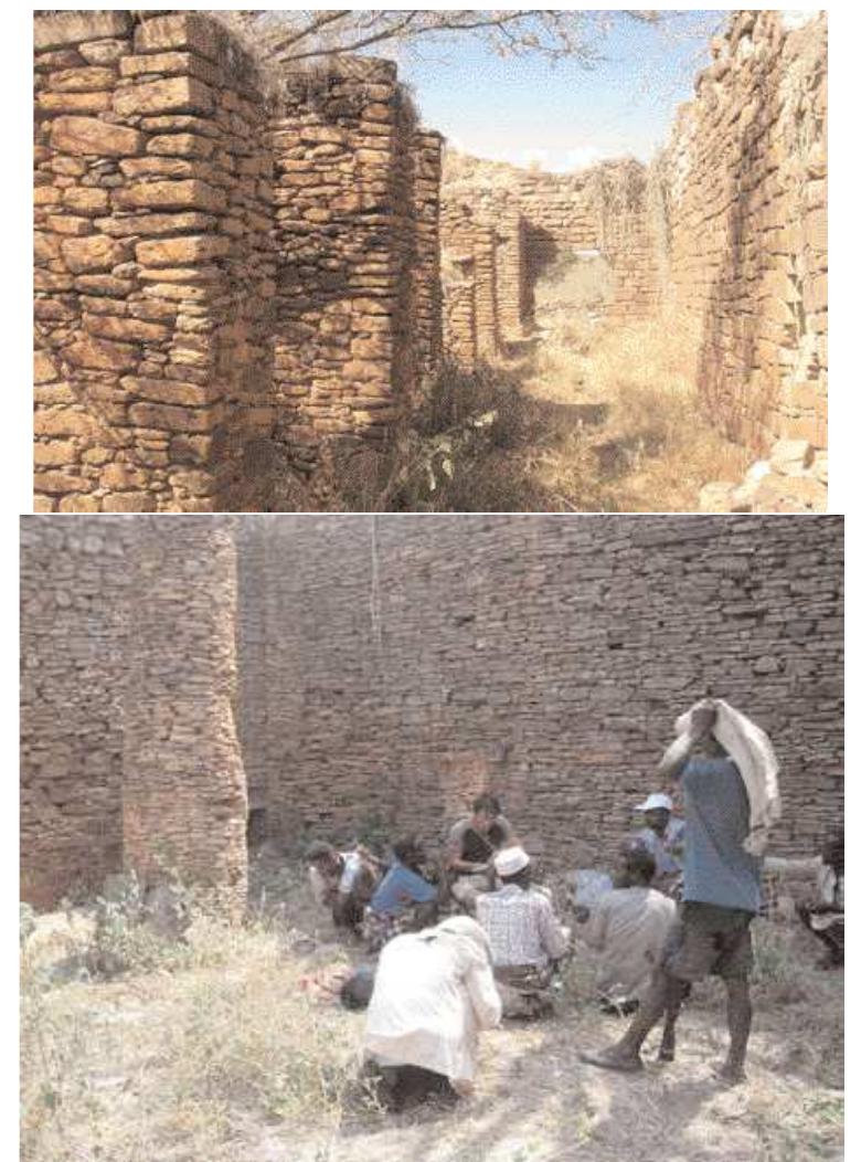 Ruins of ancient mosques of ifat sultanate: photo by french