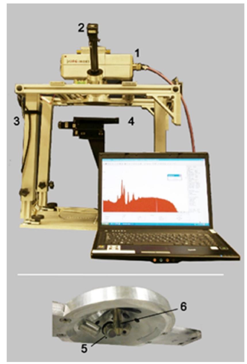 The xrf transportable spectrometer of the cna laboratory.