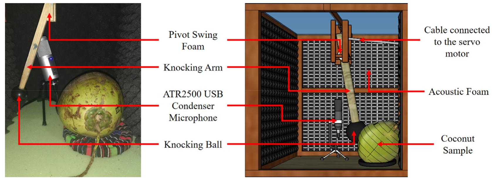 A developed prototype of the coconut tapping system.