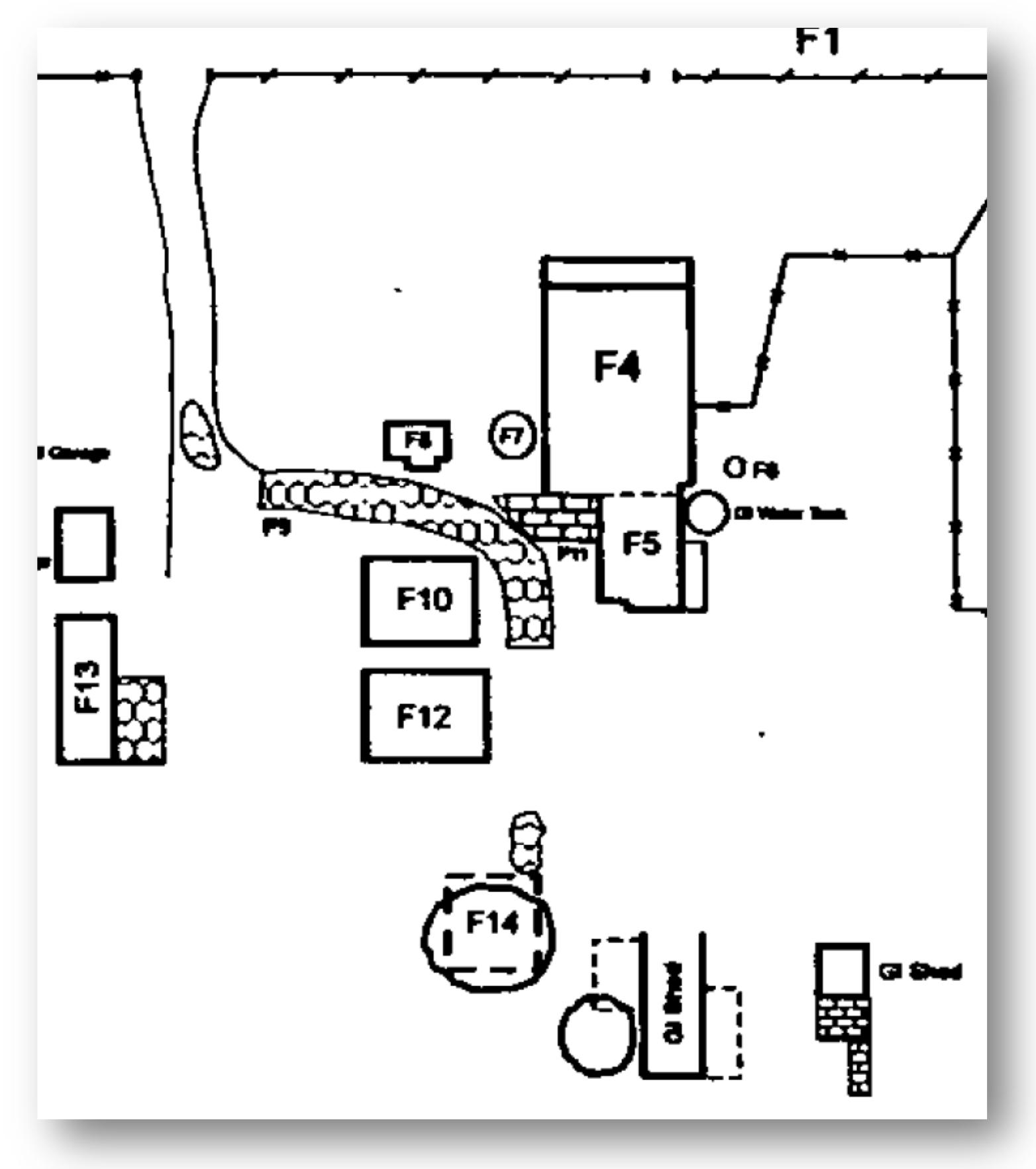 Schematic Plan From Report Showing Identified Elements 2003 9198