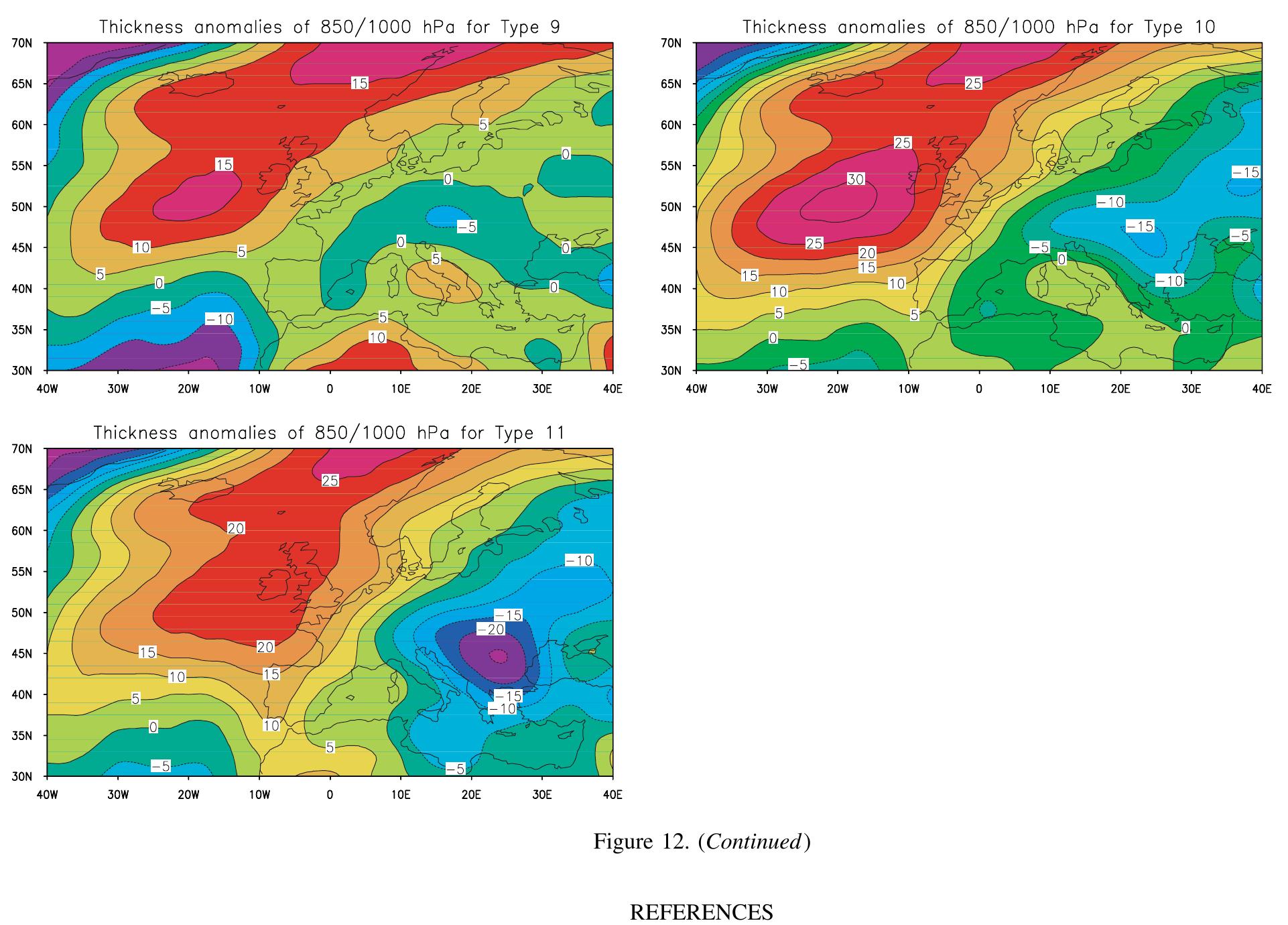Figure 17 - Eastern Adriatic typical wind field patterns and