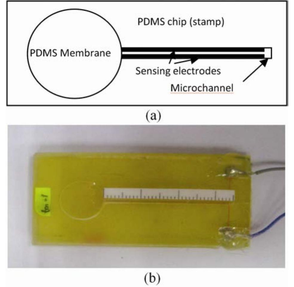 a) schematic diagram of underwater microluidic-based