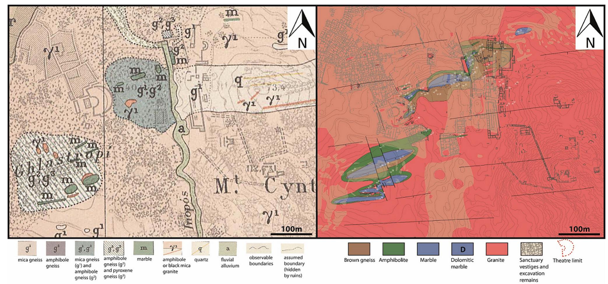 (a) 10 000th scale geological map of the two main marble