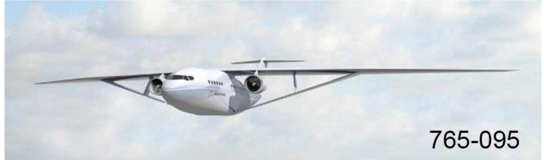 1 n+3 sugar high advanced concept airliner and two turbofan