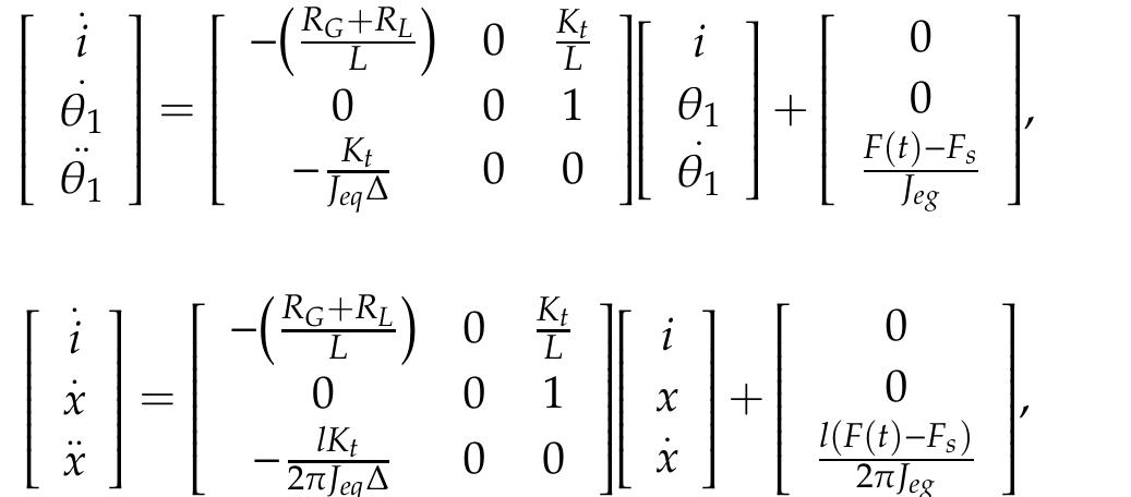 The matlab®/simulink models corresponding to (7) and (14)