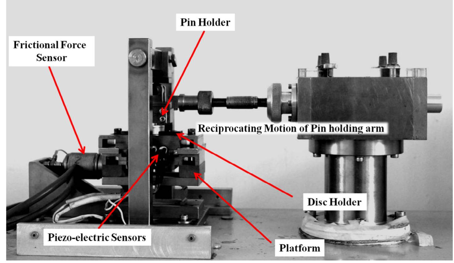 Loading assembly of reciprocating friction monitor.