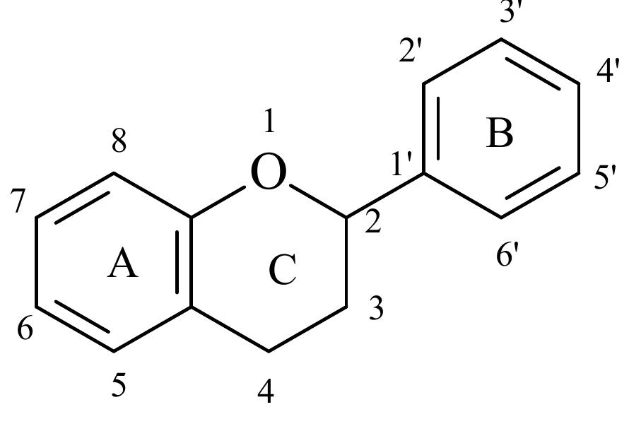 Flavan—basic structure of flavonoids. the flavonoid family