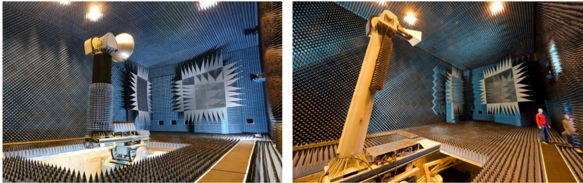 3-3 compact test range (ctr) facility with a quiet zone of