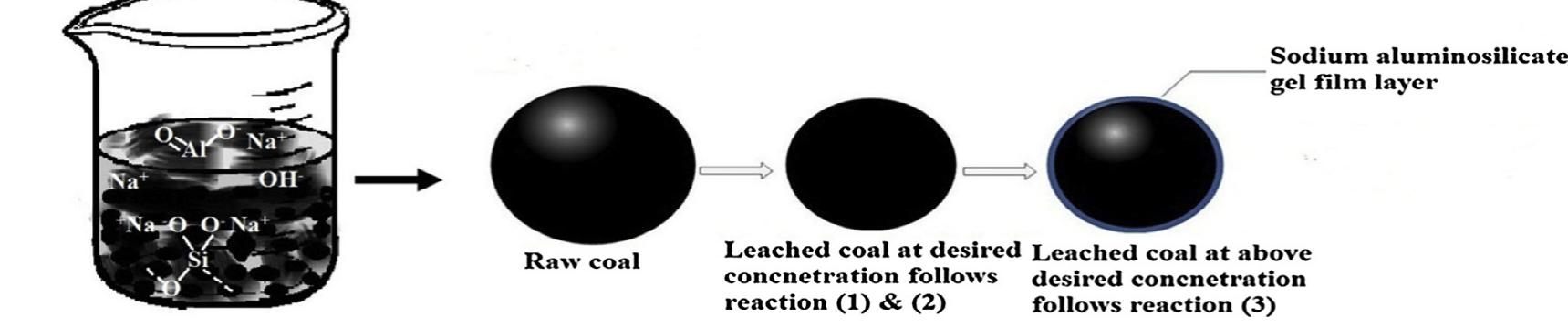 Mechanism of reaction during leaching process. the decrease