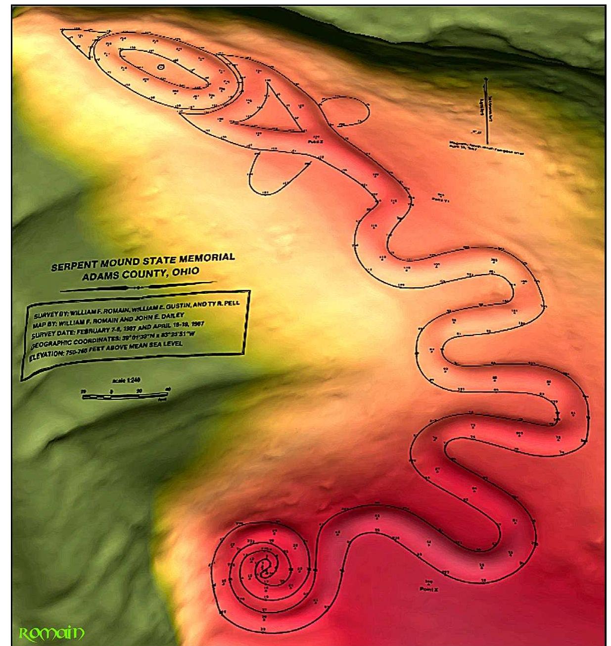 Figure 1 - from SERPENT MOUND: EARLY INTERPRETATIONS