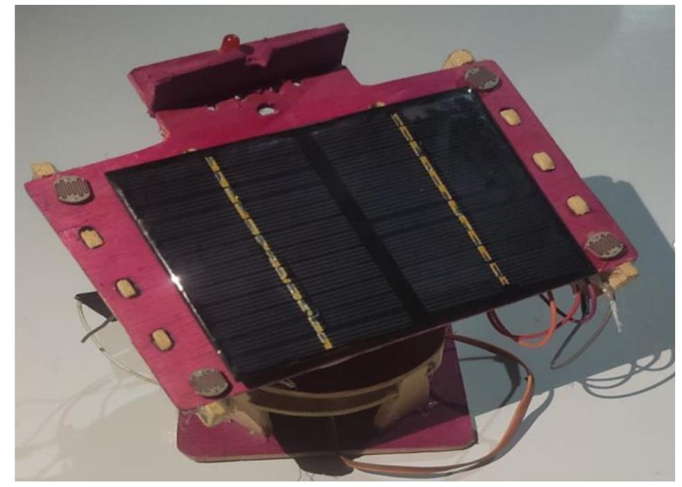Two-axis solar tracker system prototype (automatic) in the