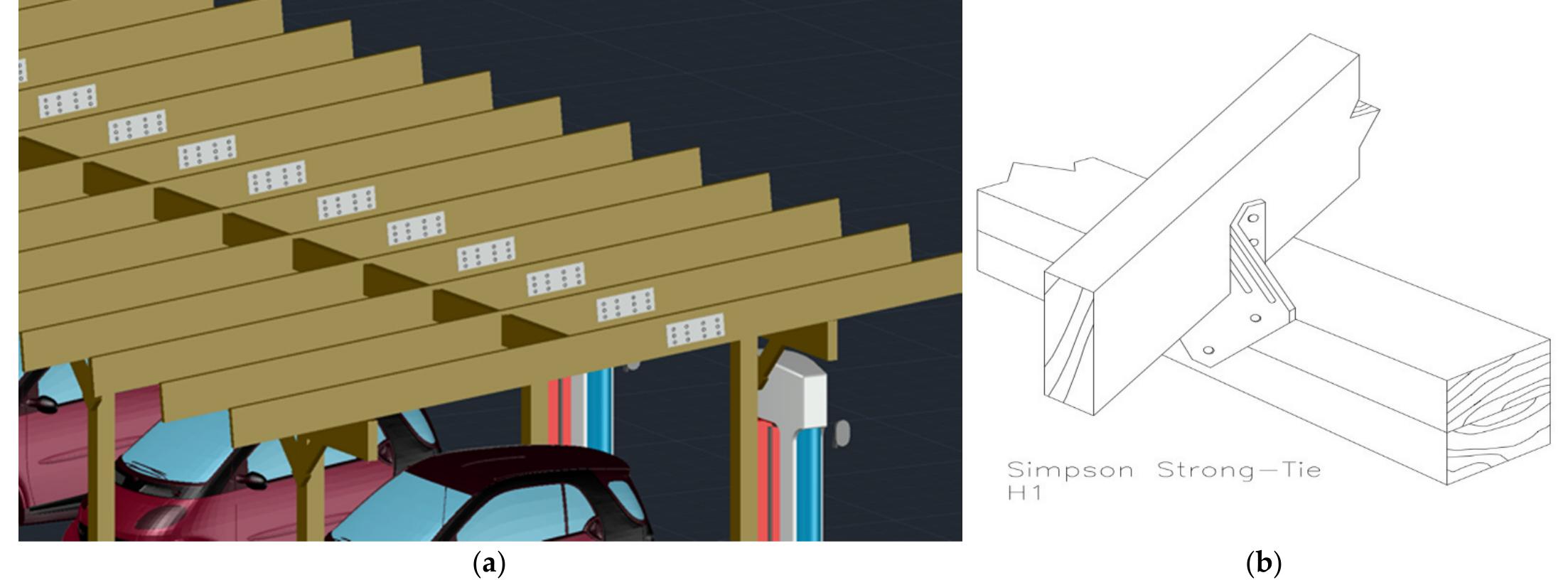 Single span system (a) 2 x 10 joists installed along the