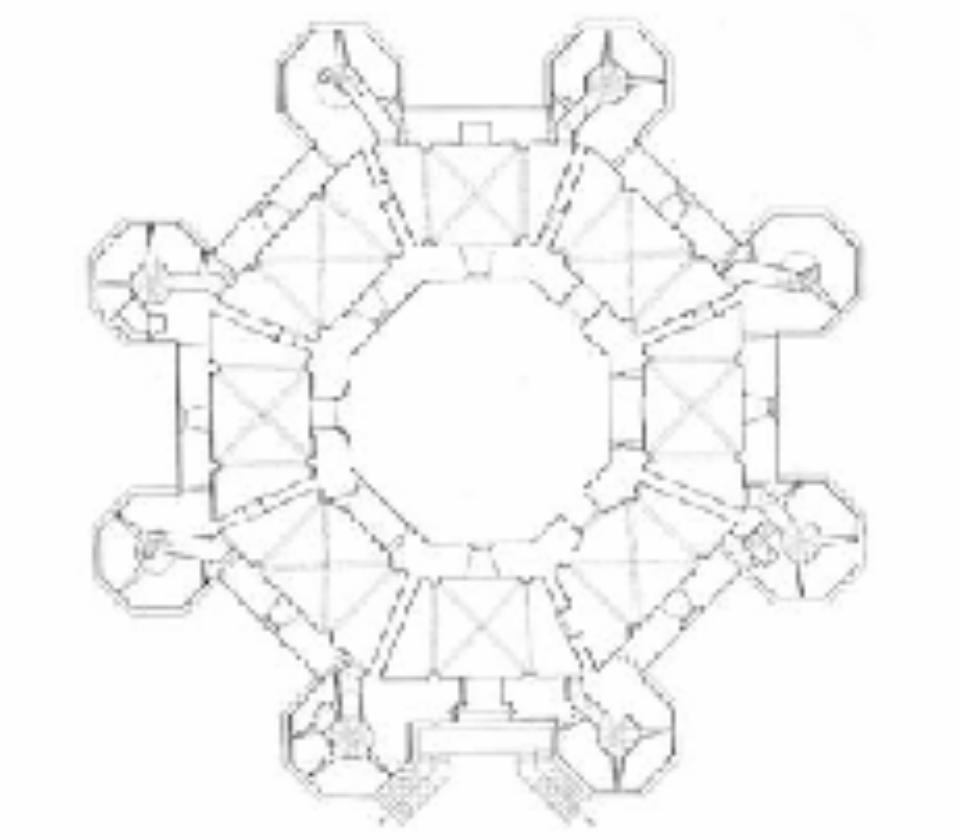 Castel del monte plan from reale accademia d'italia in this