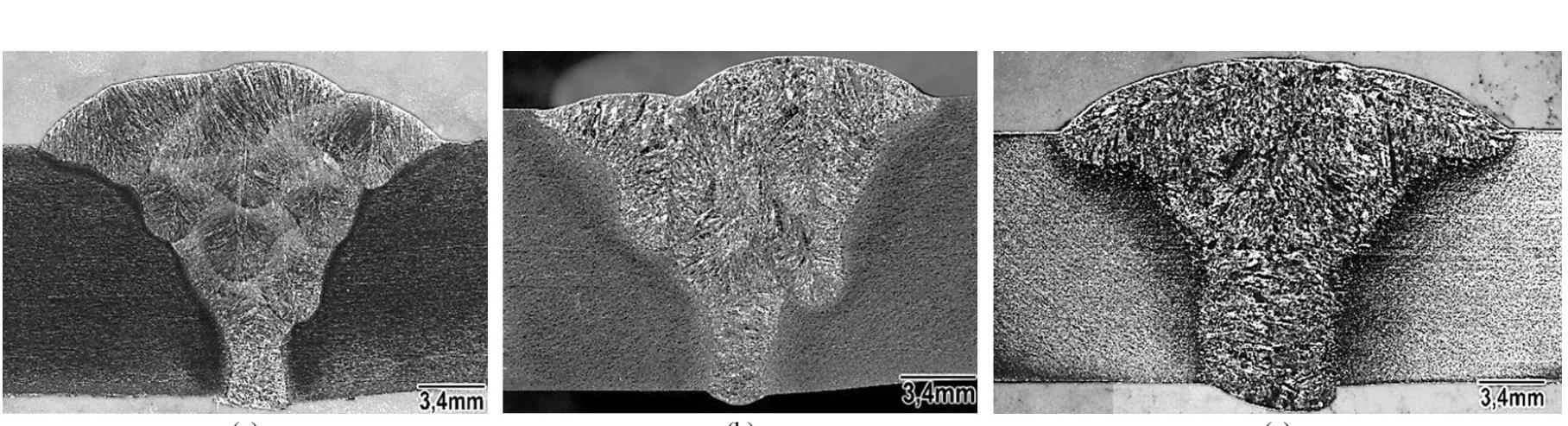 Nw? figure 5. macrography of weld beads performed with the