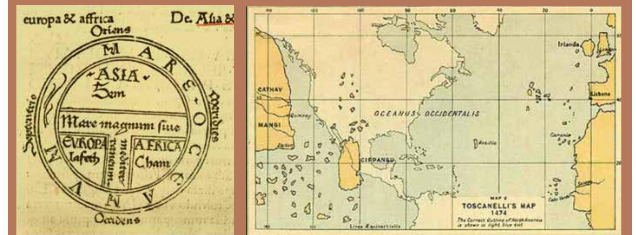 Above left: map 3, the ecumene schematic map, right: map 4,