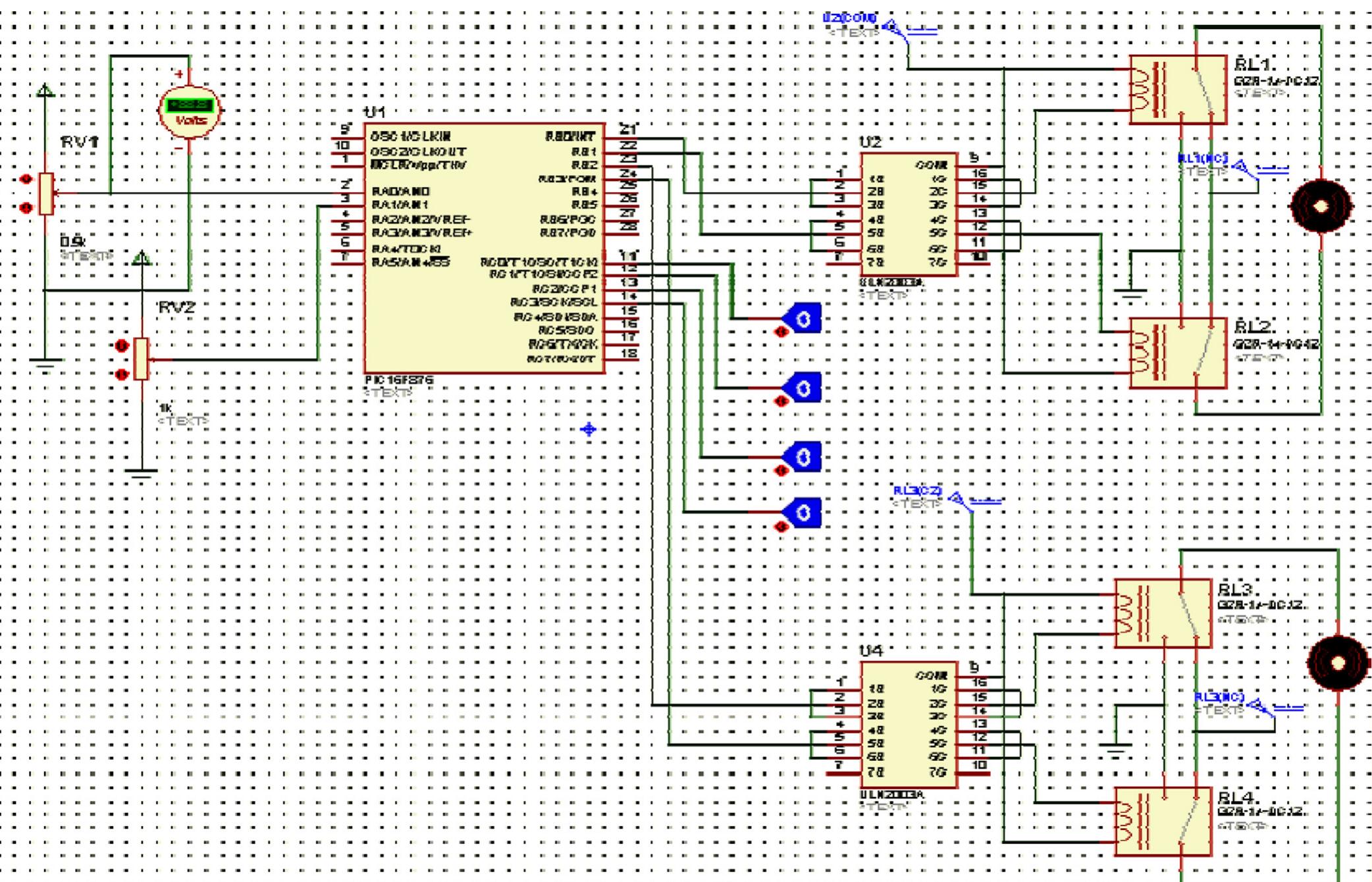 Electrical circuit diagram of the ldr tracking system. fig.