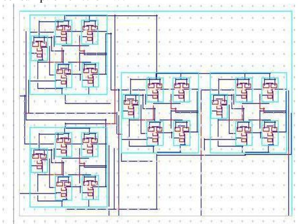 Layout design of sipo shift register
