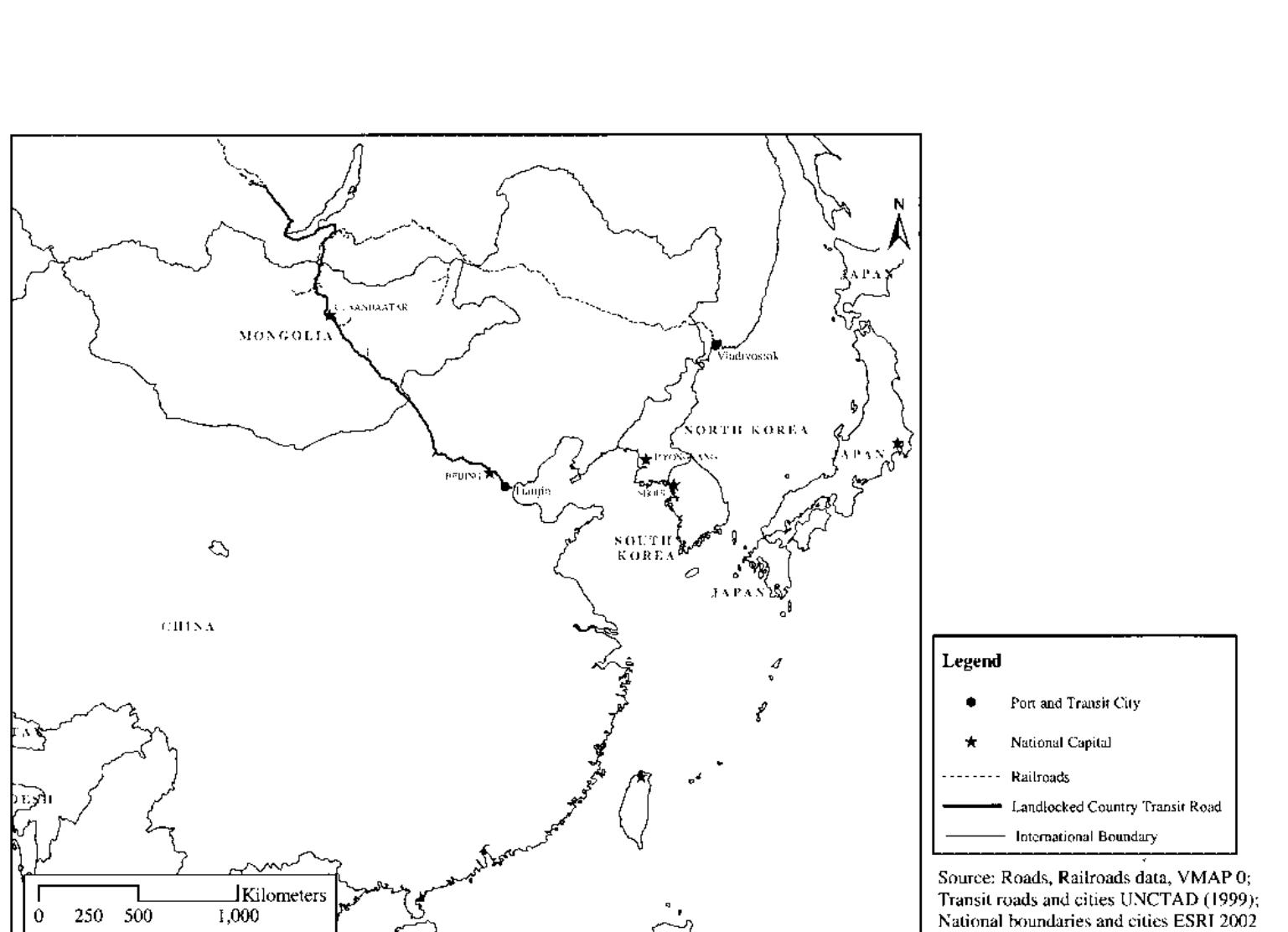 Map a7. transit routes of moldova. map a8. transit routes of