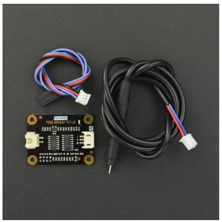 In measuring the tds level, a tds sensor module circuit is