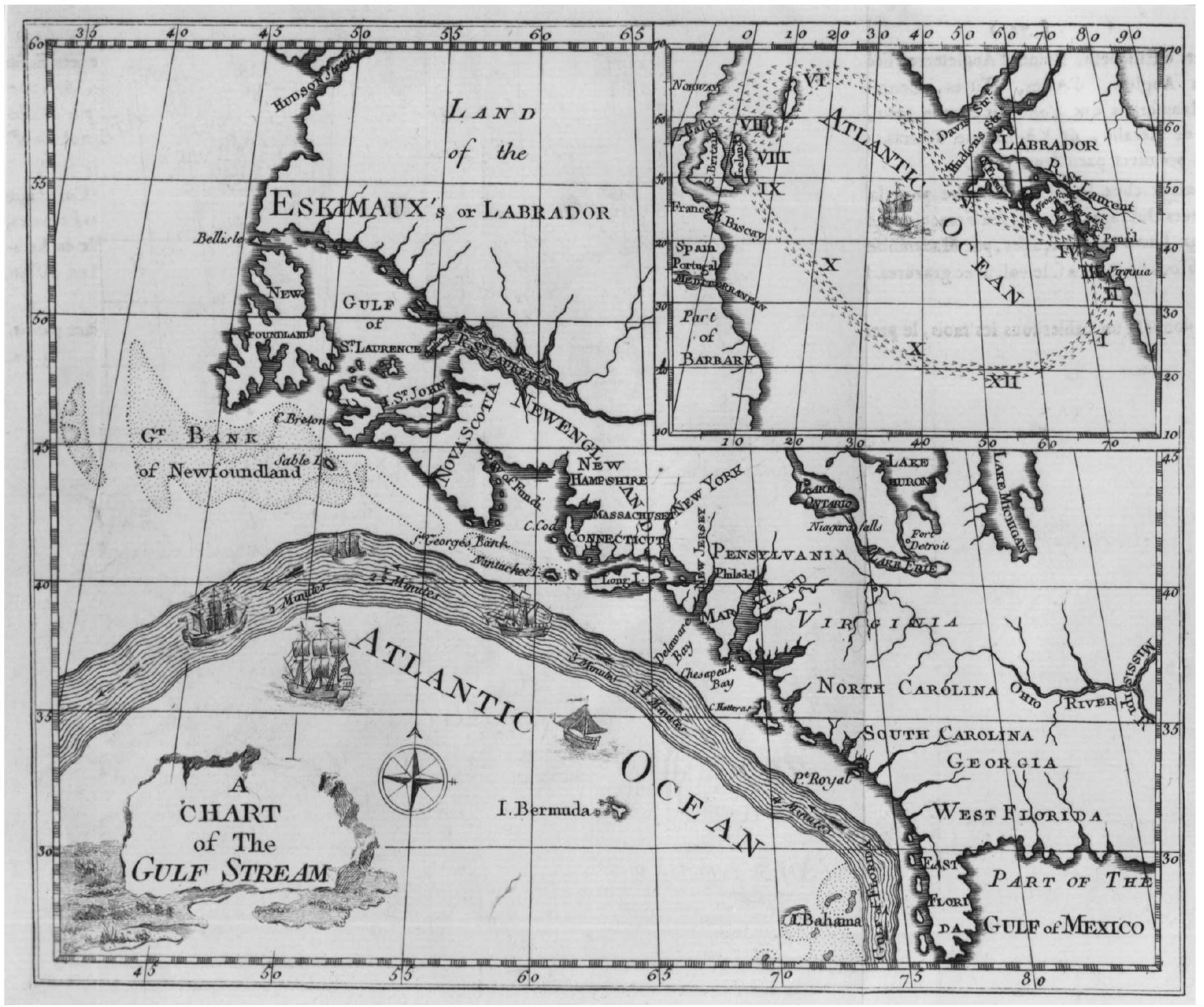 Figure 4 - The Benjamin Franklin and Timothy Folger Charts