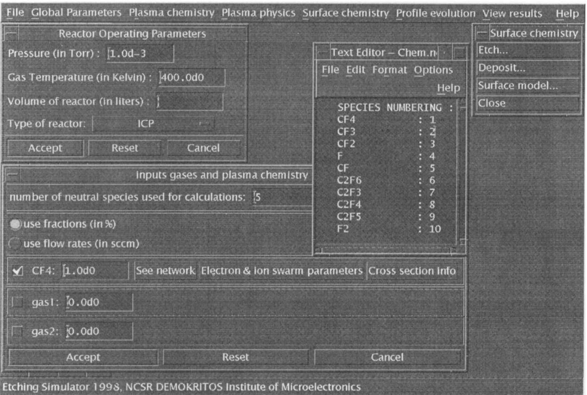 Illustration of the graphical interface of the complete