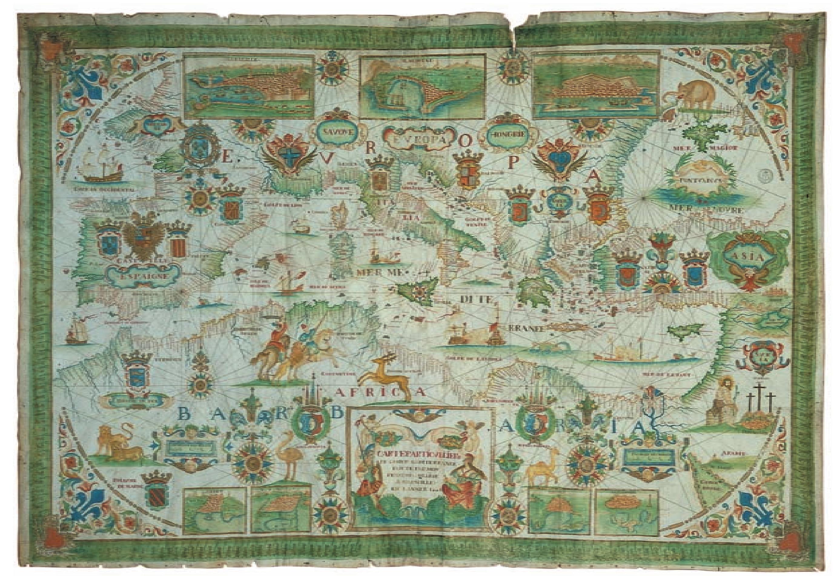 Plate 8. francois ollive, nautical chart of the