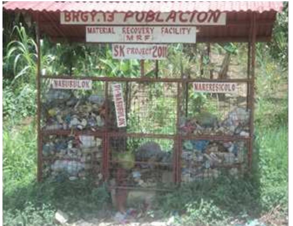 Material recovery facility of barangay 13 the material
