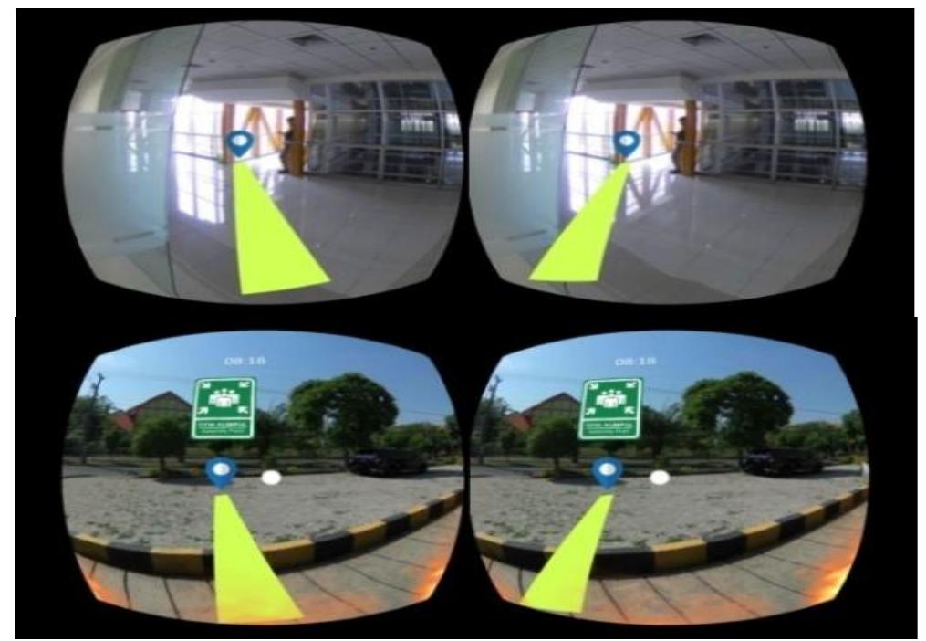 Arrow in the interface was the ders visualization. the arrow