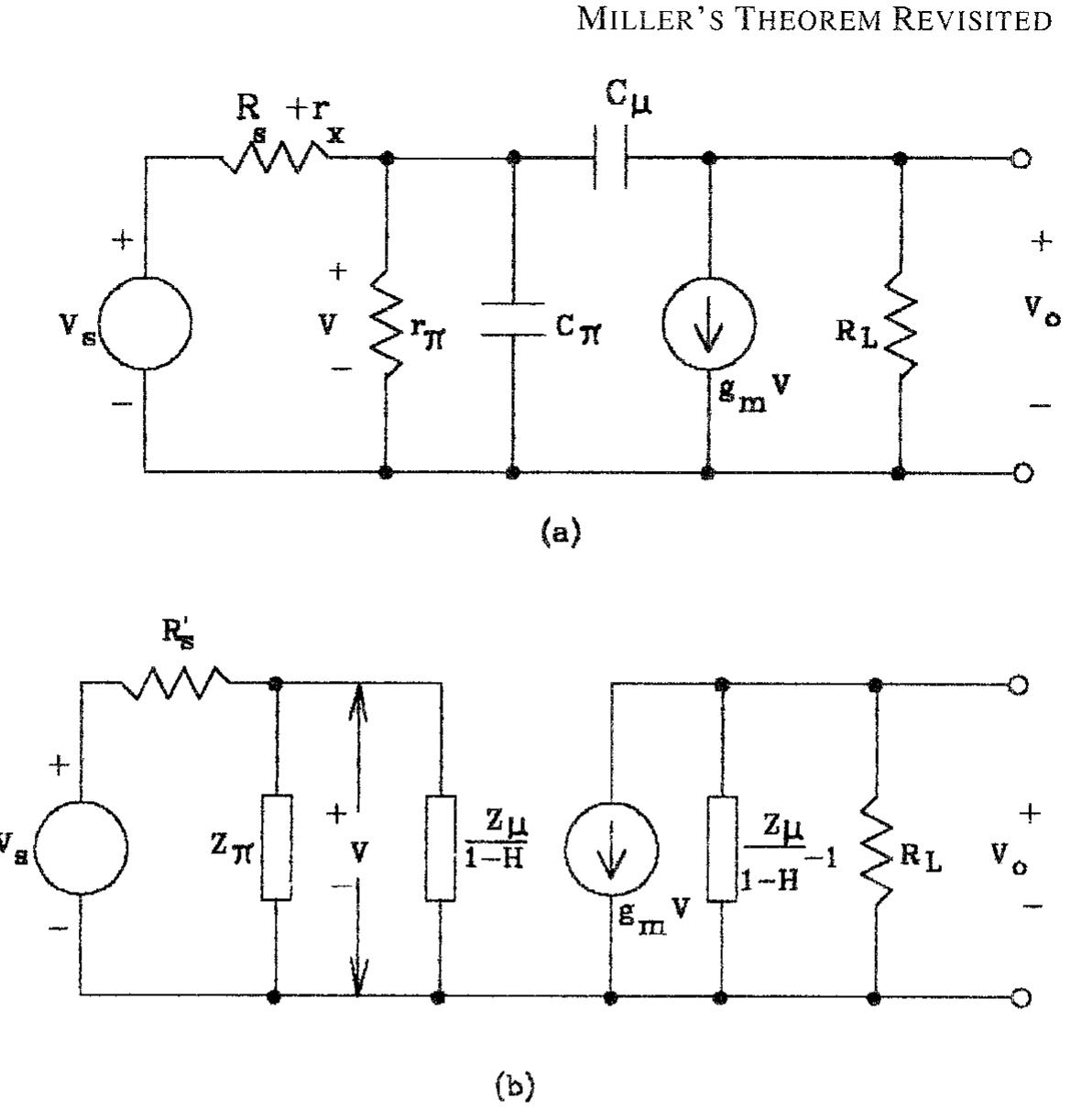 A High Frequency Equivalent Circuit Of A Common Emitter