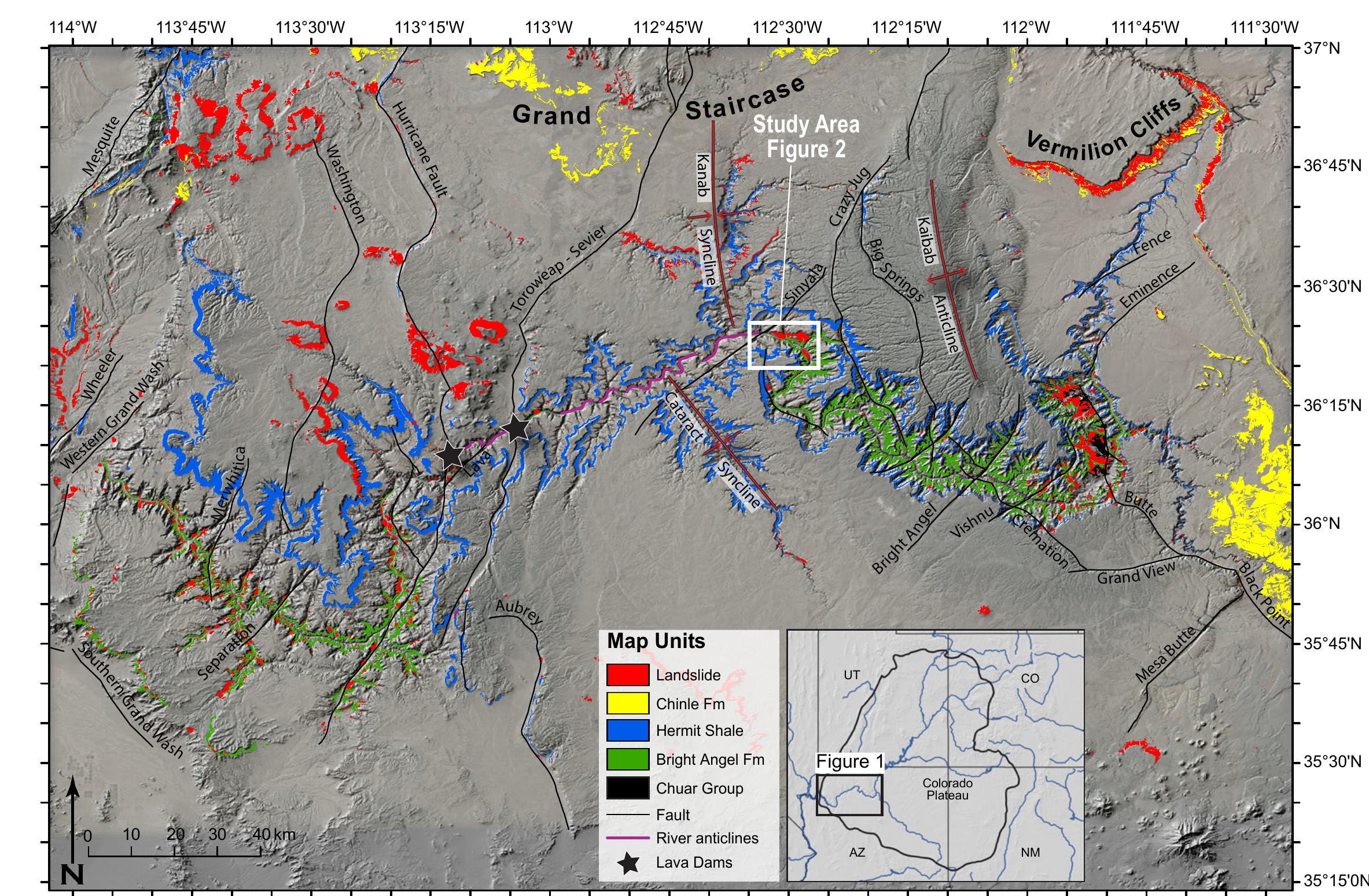 Figure 1 - from Realignments of the Colorado River by ~2
