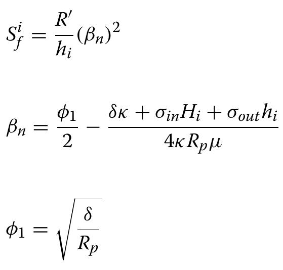 Where v, is the exit strip speed and v; is entry strip speed