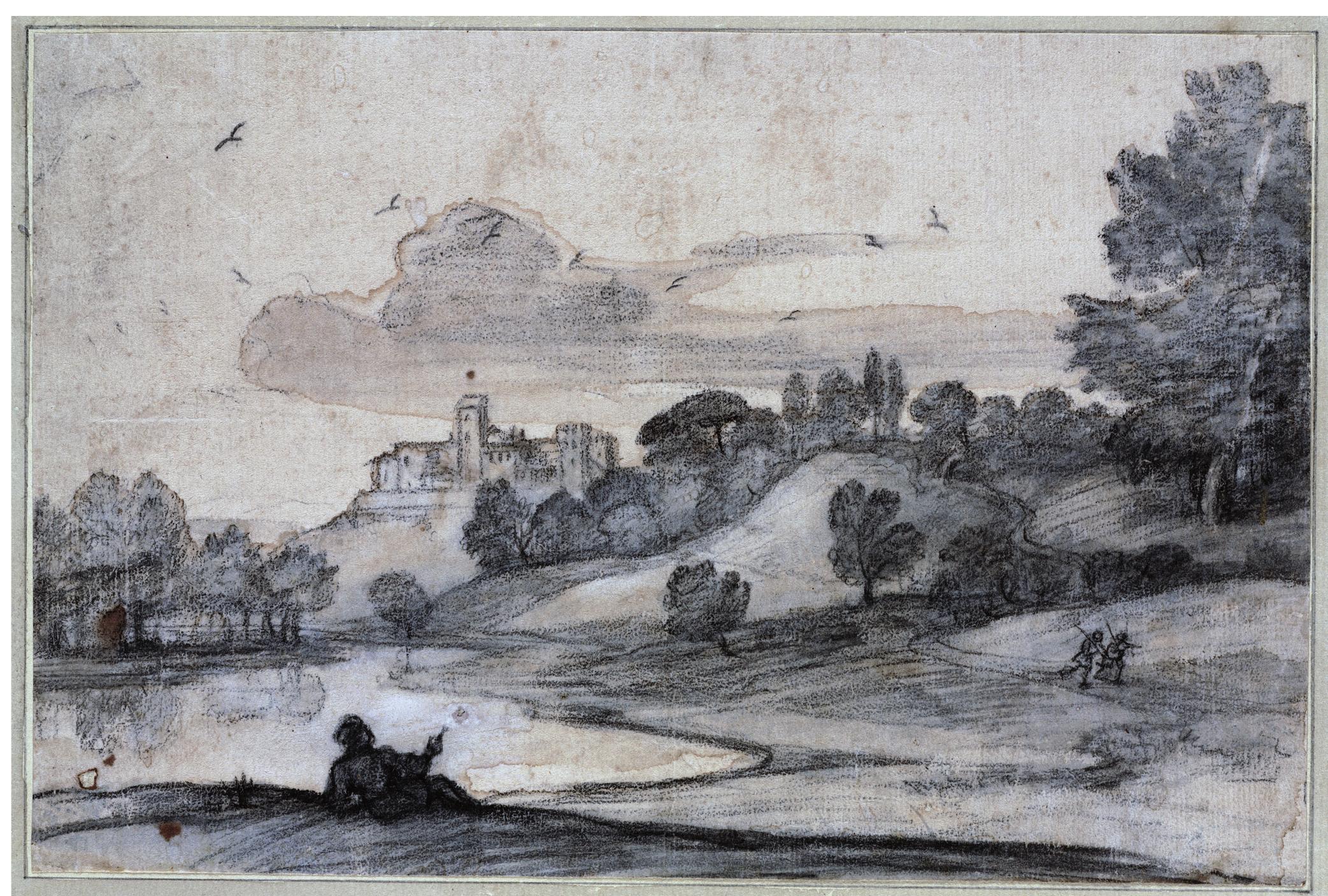 Claude lorrain, view of la crescenza, lv 118, 1648-50. oil